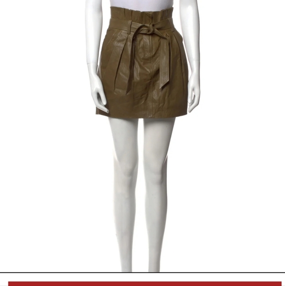 Frame Denim | Skirts | Frame Paper Bag Leather Skirt | Poshmark